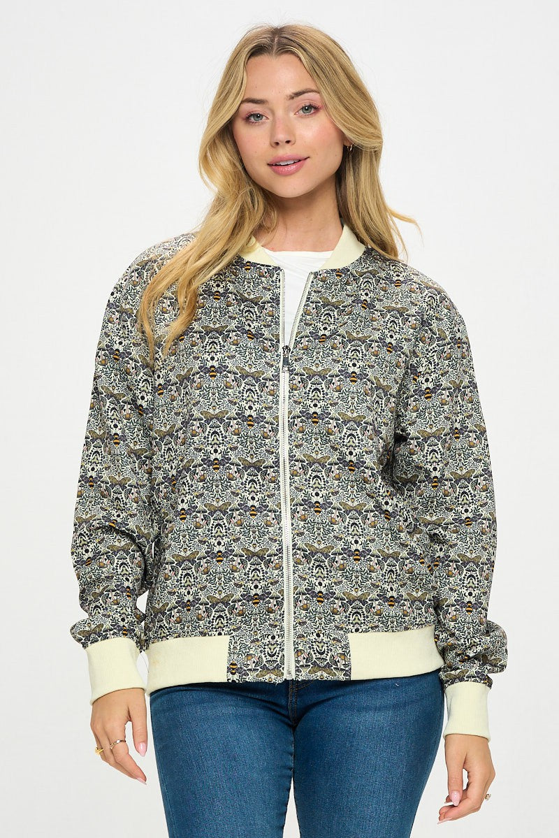 Bee Floral Bomber Jacket – Rather Awesome
