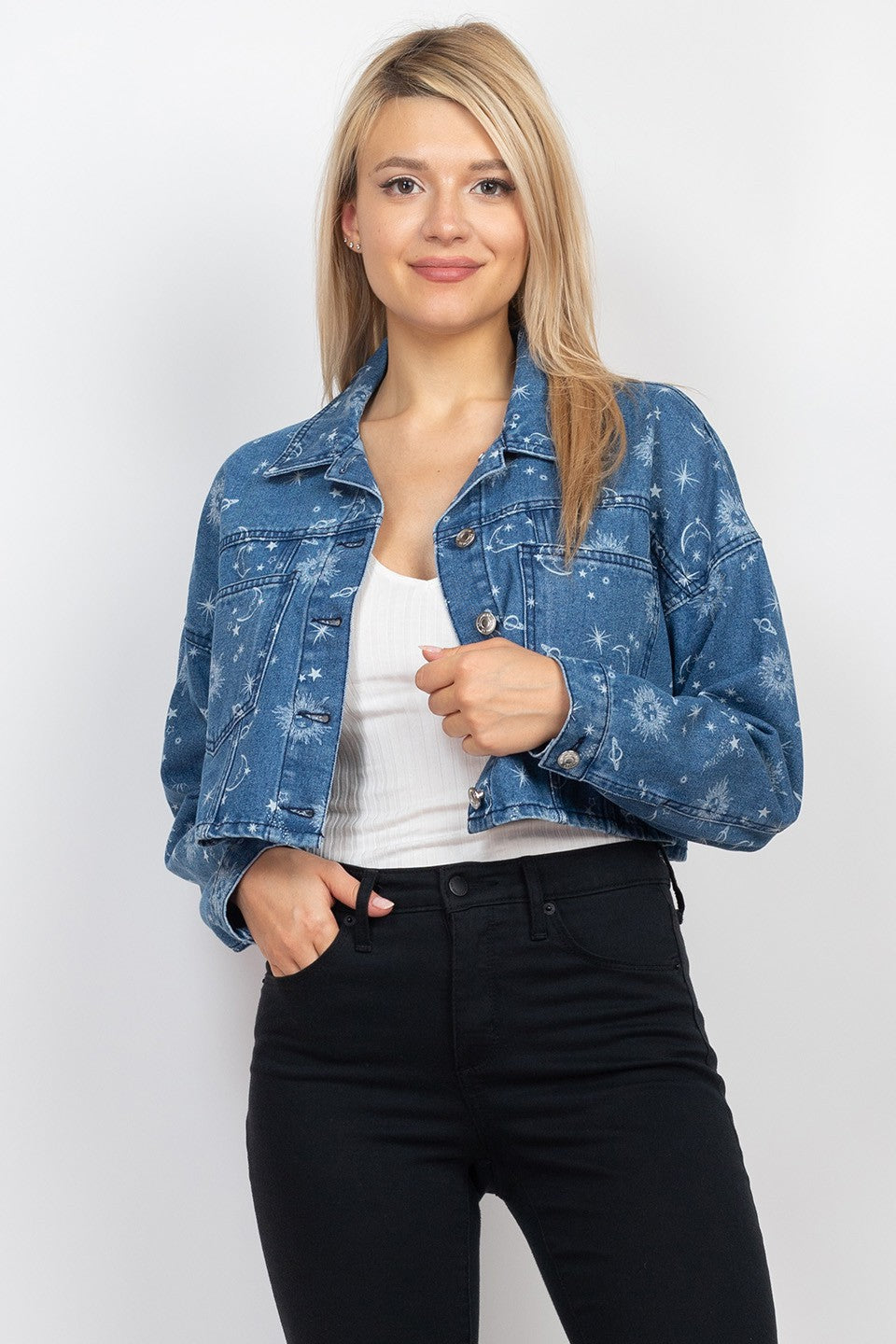 Celestial Denim Crop Jacket – Rather Awesome